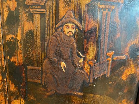 Queen Ann Japanned Corner Cupboard Bookcases And Shelves