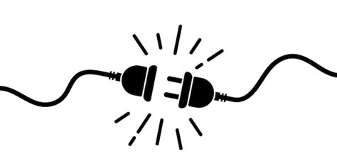 전기 플러그 연결 벡터 일러스트 레이 션 전기 개념 프리미엄 벡터