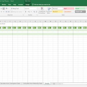 Automatic Crop Planner Excel Sheet Garden Planner Farm Planner Download Etsy
