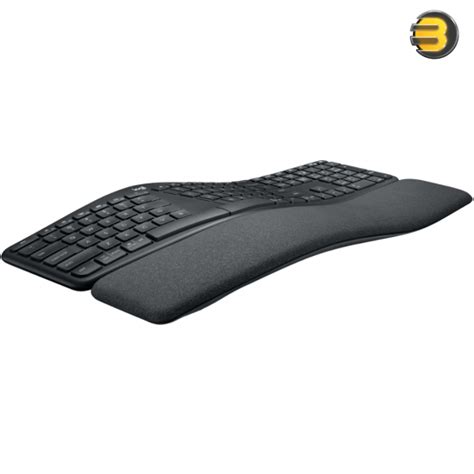 Logitech Ergo K Wireless Ergonomic Keyboard With Wrist Rest Split Keyboard Layout For