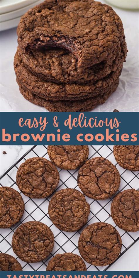 Perfectly Fudgy Brownie Cookies Recipe Tasty Treats And Eats Recipe