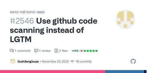 Use Github Code Scanning Instead Of LGTM By Liushilongbuaa Pull Request Sonic Net