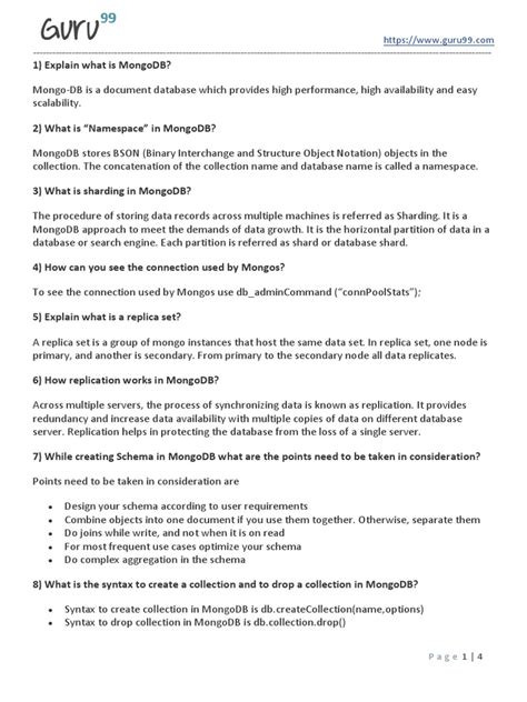 mongodb pdf mongo db replication computing