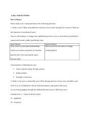 Understanding Waves Theory And Lab Exploration Course Hero