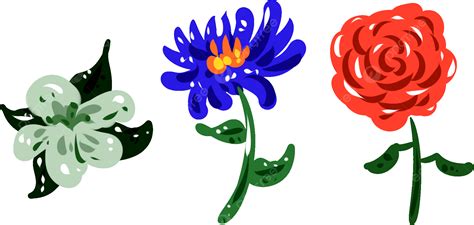 손으로 그린 장미 일러스트 요소 장미 손으로 그린 꽃들 장미 꽃 Png 일러스트 및 Psd 이미지 무료 다운로드 Pngtree