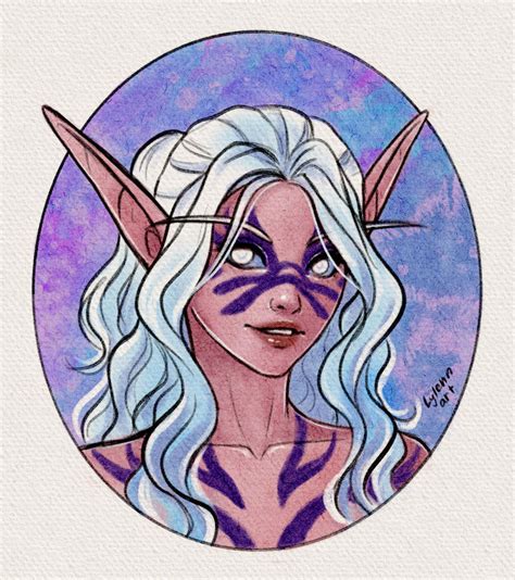 Digital Watercolor Kaldorei By Lylenn On Deviantart
