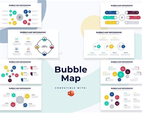 Bubble Map Infographics Powerpoint Template Template For Powerpoint Powerpoint Template
