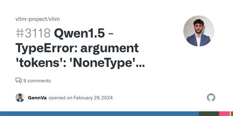 Qwen15 Typeerror Argument Tokens Nonetype Object Cannot Be Converted To Pystring