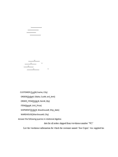 Relational Algebra Assignment Pdf