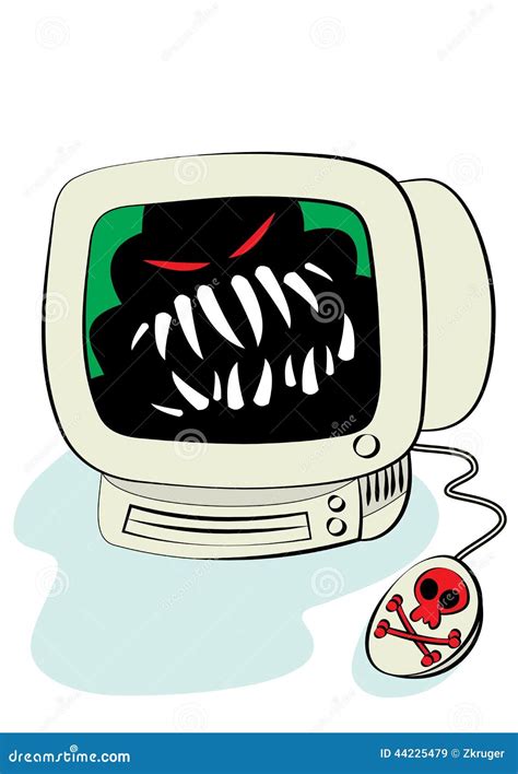 Danger Of The Internet Stock Vector Illustration Of Cyberbullying 44225479