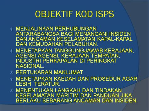 Unit Keselamatan And Penguatkuasaan Lpj Isps Code