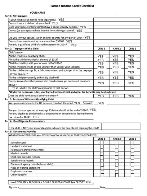 Fillable Online Eic Worksheet1xlsx Fax Email Print Pdffiller
