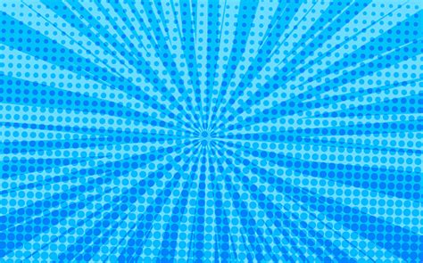 팝 아트 방사형 다채로운 만화 책 잡지 표지 스트라이프 블루 디지털 배경 만화 재미 복고풍 패턴 스트립 모의 벡터 하프톤 그림입니다 선버스트 스타버스트 모양 1960