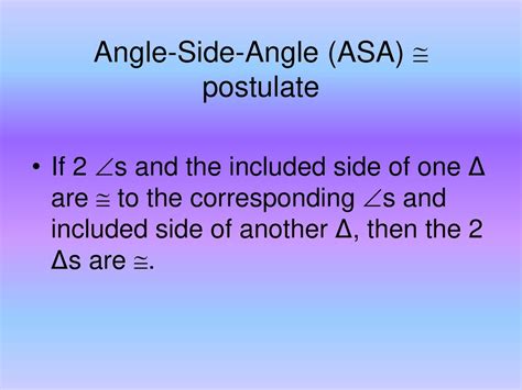 44 Proving Triangles Using Asa And Aas Ppt Download