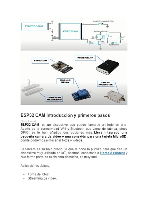 Esp32 Cam Introducción Y Primeros Pasos Pdf Usb Arduino