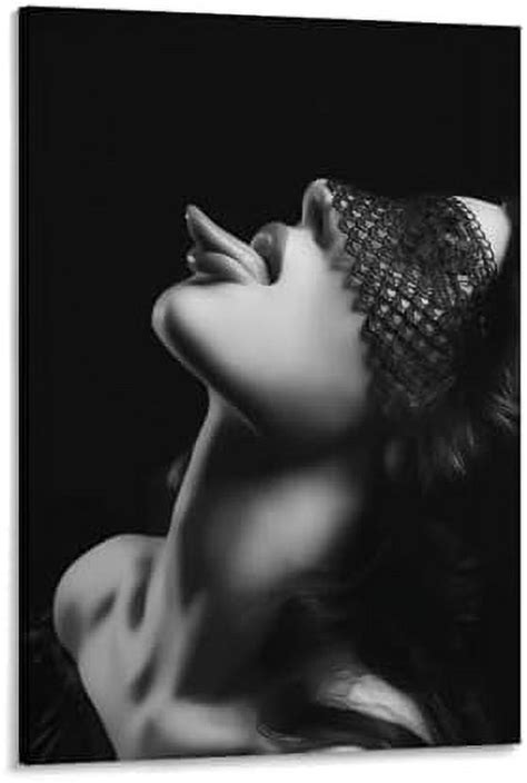 Canvas Art Black And White Sexy Female Couple Canvas Painting Abstract Sex Picture Body Art