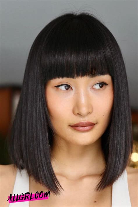 37 Trending Bob With Bangs Haircuts Fringe Hairstyles 2022 Bob