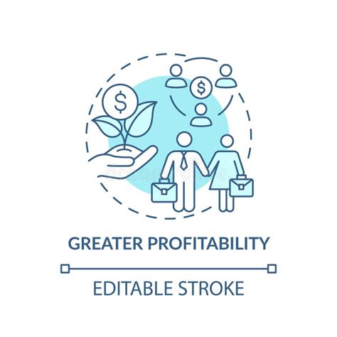 Low Profitability Concept Profit Losses Symbol With Decrease Arrow