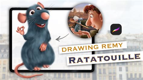 Drawing Remy From Ratatouille Film Pixar Disney Characters 🐭