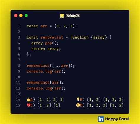Happy Patel On Linkedin Trickyjs Javascript Community Interview