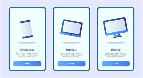 Premium Vector Smartphone Notebook Desktop For Mobile Apps Template Banner