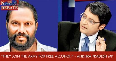 People Join Army Because Of The Subsidised Alcohol And Free Rations Mp Pandula Ravindra Babu