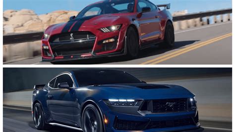 Video El Ford Mustang Shelby Gt500 Y El Dark Horse Se Miden En El