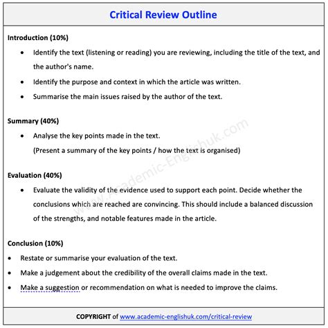 How To Write A Critical Review Academic English Uk