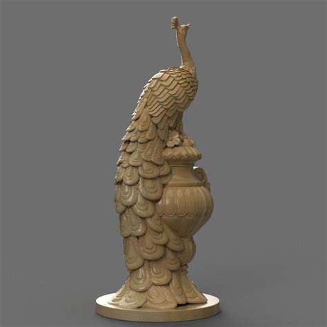 Peacock Stl 3d Model For Cnc And 3d Printer 3d Model 3d Printable Cgtrader