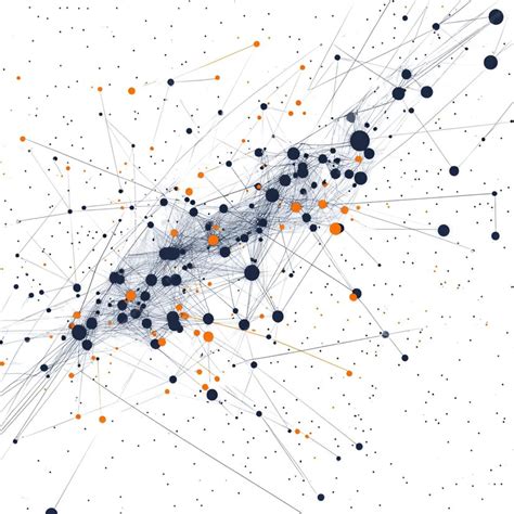 Complex Network Visualization Interconnected Nodes And Lines In A Dynamic Data Map Premium Ai