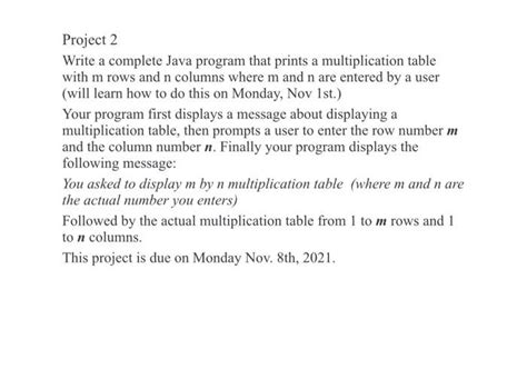 Solved Project 2 Write A Complete Java Program That Prints A