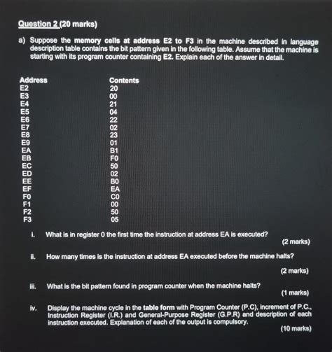 Solved Question Marks A Suppose The Memory Cells At Chegg