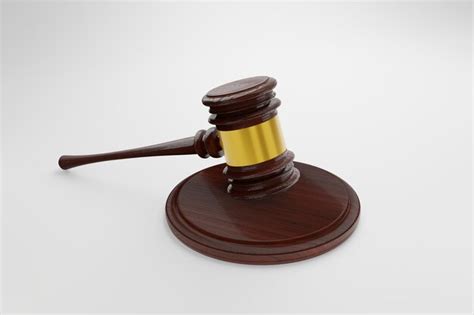 Premium Photo Judges Gavel Isolated On White Background