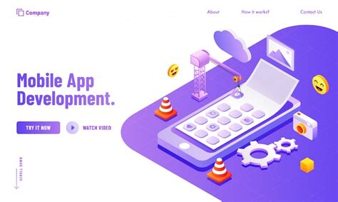 Premium Vector Social Media And Analytics Tools Management For Mobile App Development Website