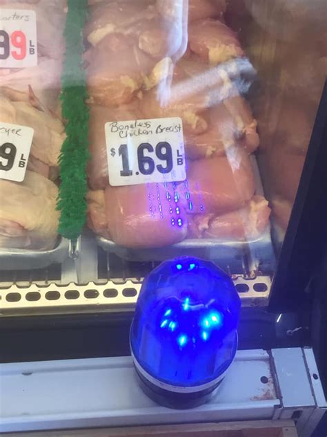 Todays Flashing Blue Special Is Leachs Meats And Sweets