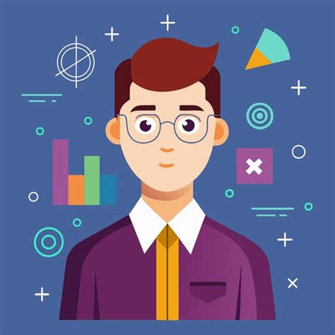 Flat Style Vector Illustration Of A Mathematician Premium Ai