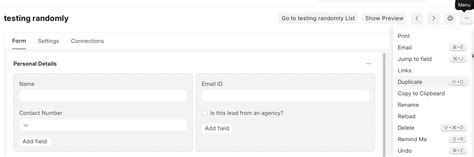 How To Duplicate The Doctype With Same Fields Customization Frappe Forum