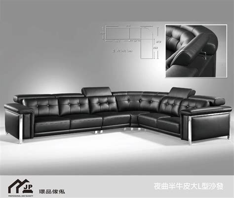 台灣製造夜曲半牛皮L型沙發 璟品傢俬沙發工廠直營門市