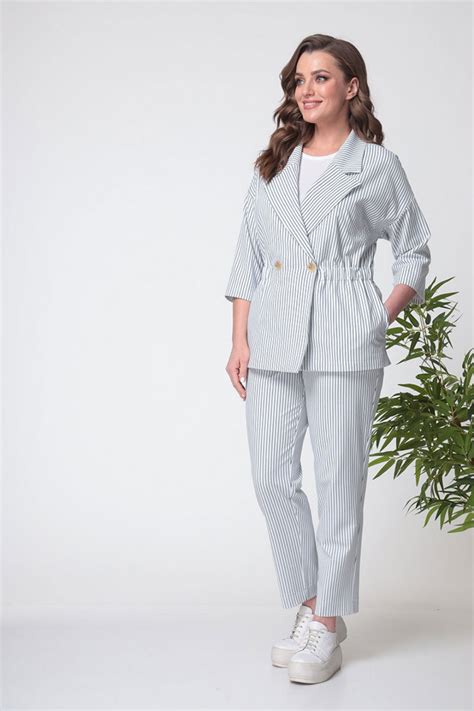 Брючные костюмы костюмы с брюками Anastasia 783 01 скидка 3 распродажа 2022 Размеры 48 50