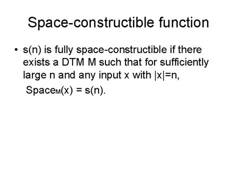 Lecture 1 5 Hierarchy Theorem Space Hierarchy Theorem