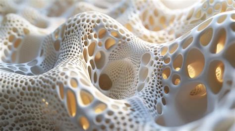 Premium Photo 3d Biomorphic Forms Inspired By Cellular Structures