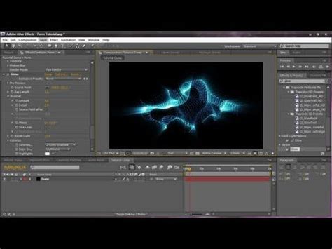 AE Trapcode Form Basics YouTube