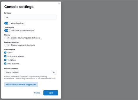 Refactor Console Settings Toggles To Follow Best Practices · Issue 137540 · Elastickibana · Github