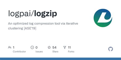 Github Logpailogzip An Optimized Log Compression Tool Via Iterative Clustering Ase19