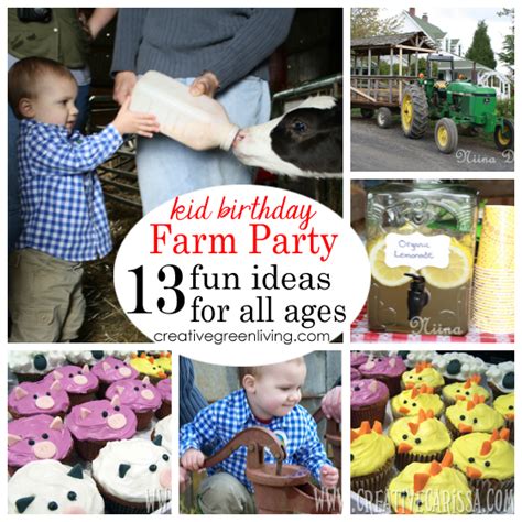 Farm Birthday Party Eco Friendly Home And Garden Creative Green Living
