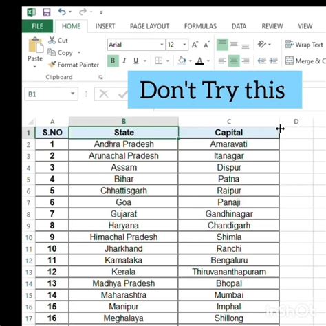 Excel Column Fit Alignment Short Cut Keys Youtube