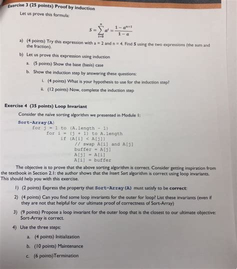 solved exercise 3 25 points proof by induction let us