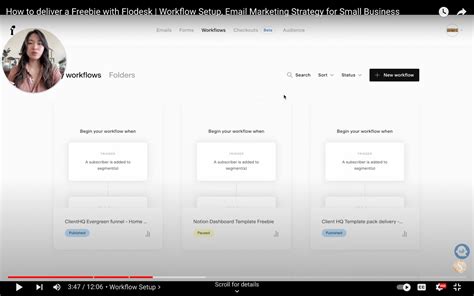 How To Deliver A Freebie With Flodesk Workflow Setup