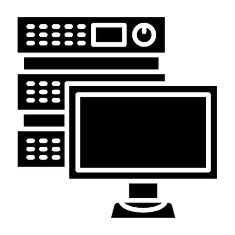 Premium Vector Dedicated Server Icon