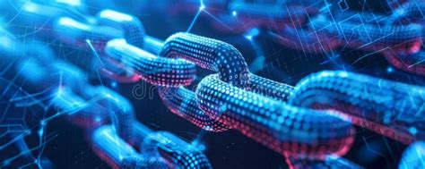 Encrypted Blockchain Transaction Verification With Enhanced Cybersecurity Stock Illustration